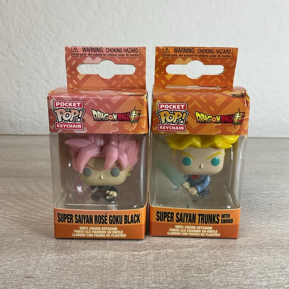 Funko | Toys | Funko Pocket Pop Super Saiyan Ros Goku Black And Trunks ...